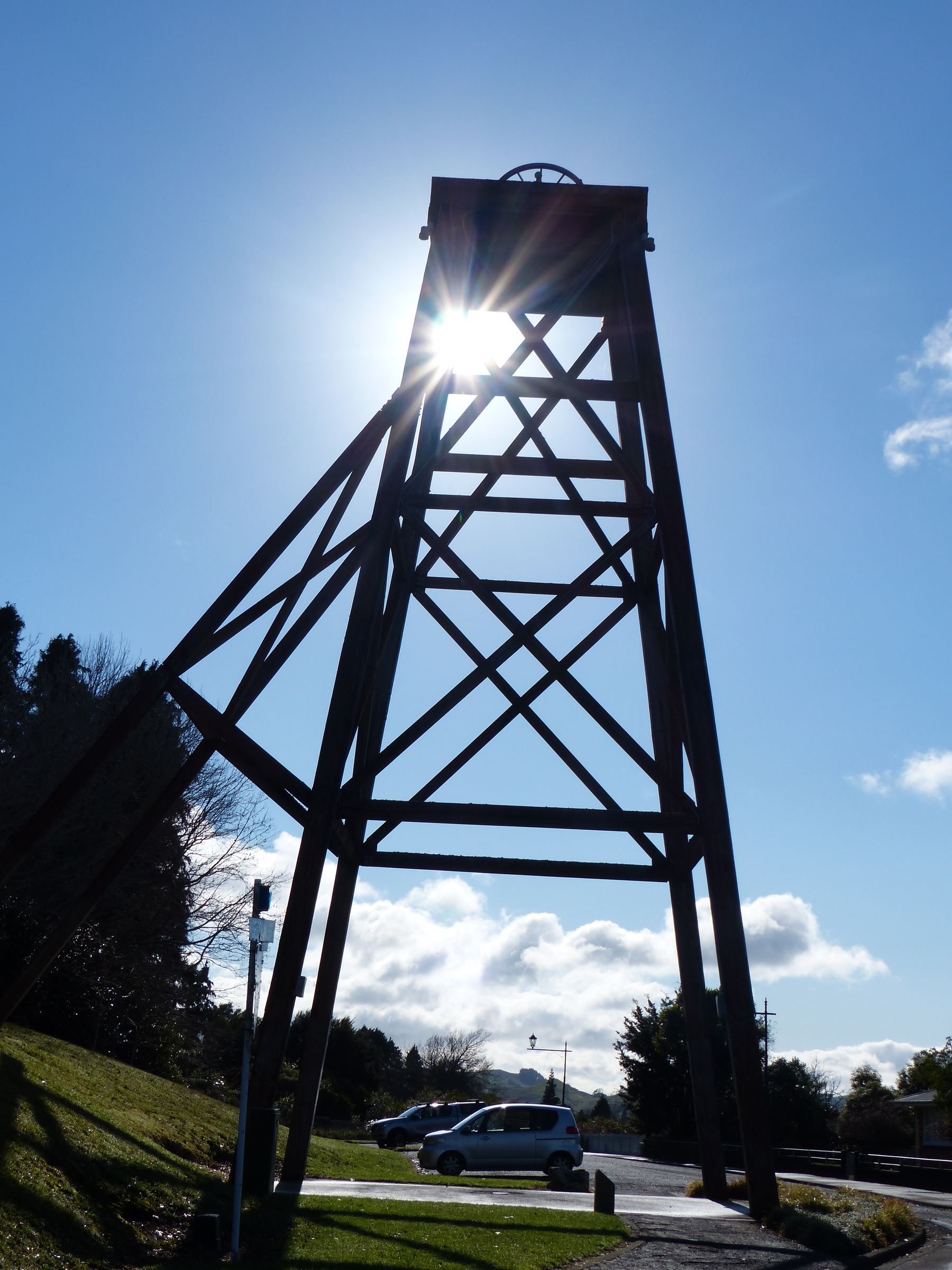 Light makeover for Waihi's Poppet Head | GO Waihi