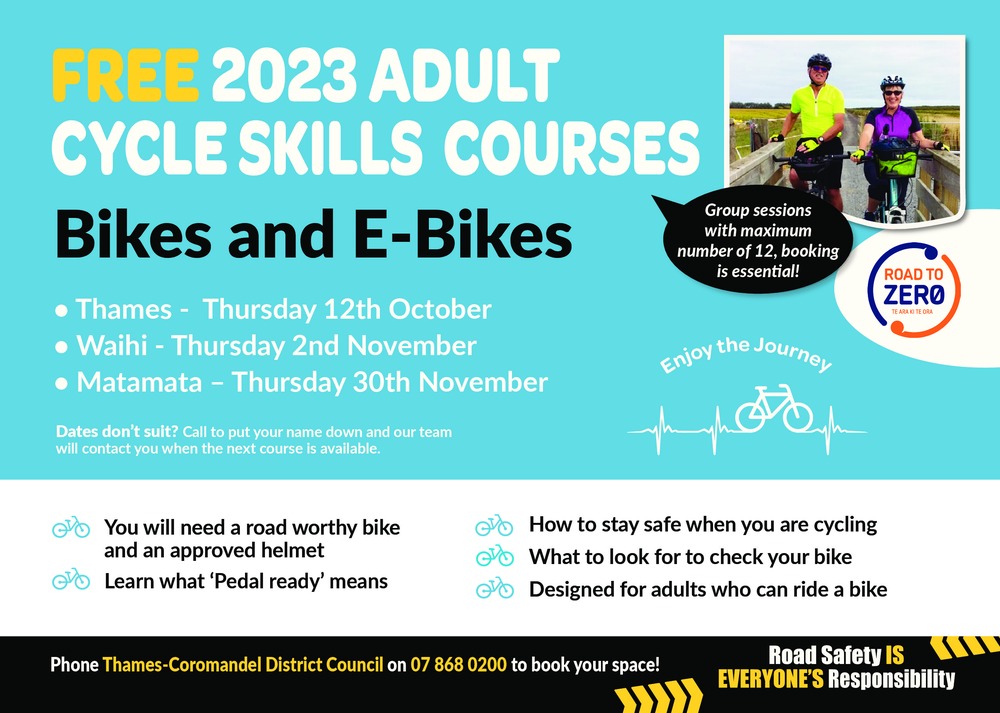 Free Adult Cycle Skills Courses - 2023 | GO Waihi