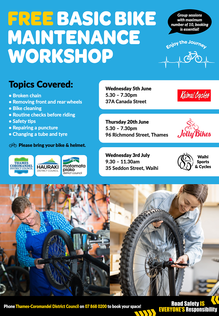 Free Basic Bike Maintenance Workshop | GO Waihi